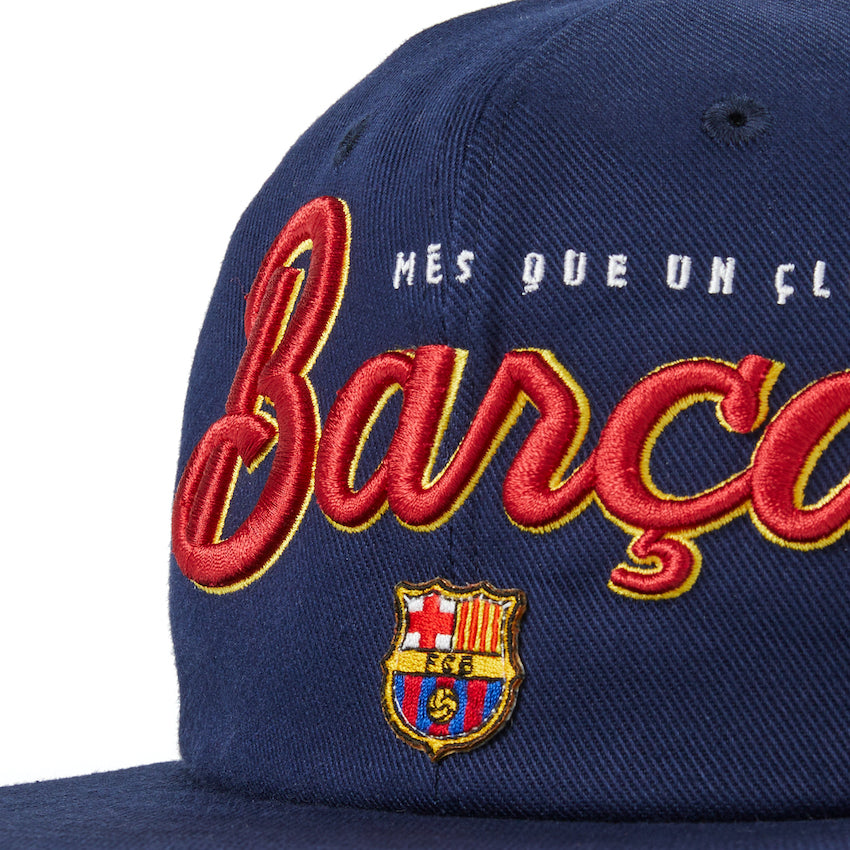 BARÇA Script Logo Cap - Navy – YEN TOWN MARKET